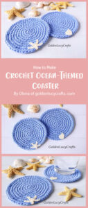 Bring the Beach Home: Free Sea Themed Coaster Crochet Pattern Ideas ...