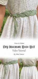 DIY Macrame Belt - Free Tutorial Ideas - Carolinamontoni.com