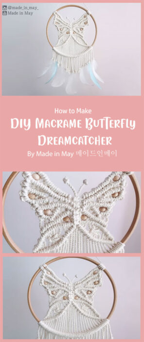 Create Stunning Butterfly Dreamcatcher: DIY Macrame Free Tutorial Ideas ...