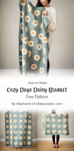 Lovely Daisy Blanket Free Crochet Pattern Ideas - Carolinamontoni.com