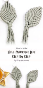 Handmade Charm: DIY Macrame Leaf Keychain - Free Tutorial Ideas! - Carolinamontoni.com