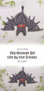 Spooky & Stylish: DIY Macrame Bat Free Tutorial Ideas - Carolinamontoni.com