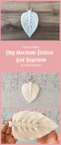 Handmade Charm: DIY Macrame Leaf Keychain - Free Tutorial Ideas! - Carolinamontoni.com