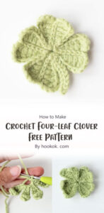 Easy Crochet Four Clover Free Pattern & Tutorial Ideas - Carolinamontoni.com