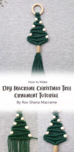 6 DIY Macrame Christmas Tree Ornament Free Tutorial Ideas ...