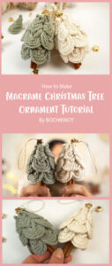 6 DIY Macrame Christmas Tree Ornament Free Tutorial Ideas ...