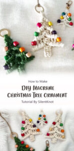 6 DIY Macrame Christmas Tree Ornament Free Tutorial Ideas ...