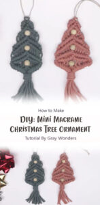 6 DIY Macrame Christmas Tree Ornament Free Tutorial Ideas ...