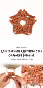 DIY Macrame Star Ornament: A Free Tutorial for a Charming Holiday Craft - Carolinamontoni.com