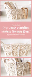 3 Free DIY Macrame Storage Basket Tutorial Ideas - Carolinamontoni.com