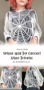 Edgy Spider-Web Top Free Crochet Tutorial Ideas - Carolinamontoni.com