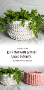Stylish Storage: DIY Macrame Basket Free Tutorial Ideas (Part 2) - Carolinamontoni.com