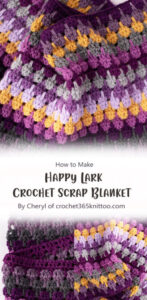 Colorful Scrap Yarn Crochet Blanket Free Pattern Ideas ...