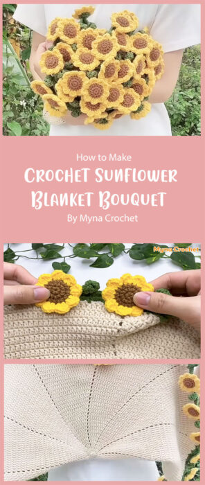 Bloom Again: Crochet Flower Bouquet Blanket Free Tutorial Ideas (Part 2 ...
