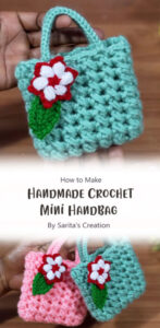 Pocket-Sized Perfection: Crochet Mini Bag Free Crochet Tutorial Ideas - Carolinamontoni.com