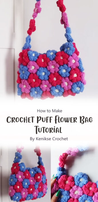 Keep Creating: Free Flower Bag Crochet Tutorial Ideas (Part 4) - Carolinamontoni.com